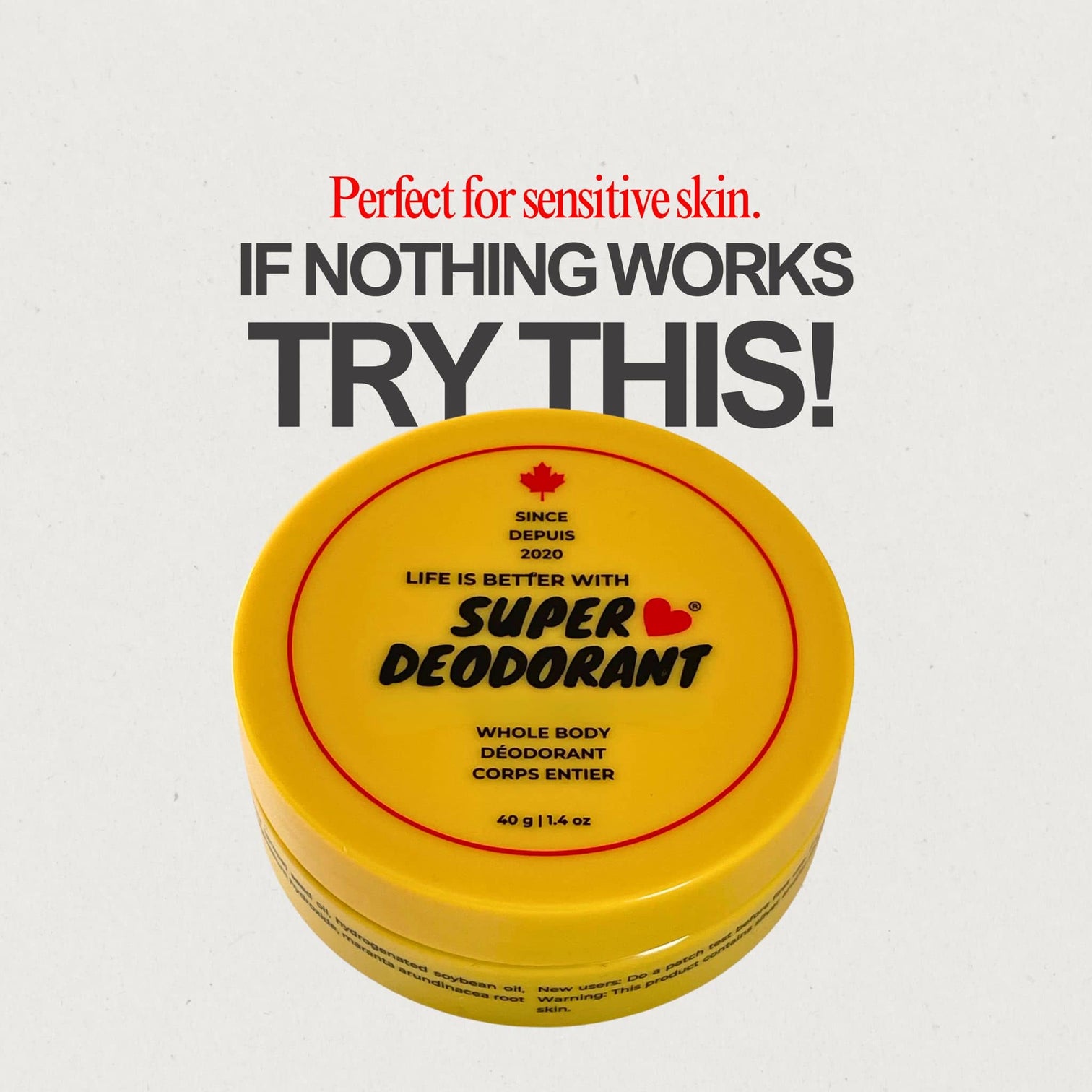 Fragrance-free natural deodorant (40g) : 24-hour odour protection that ...